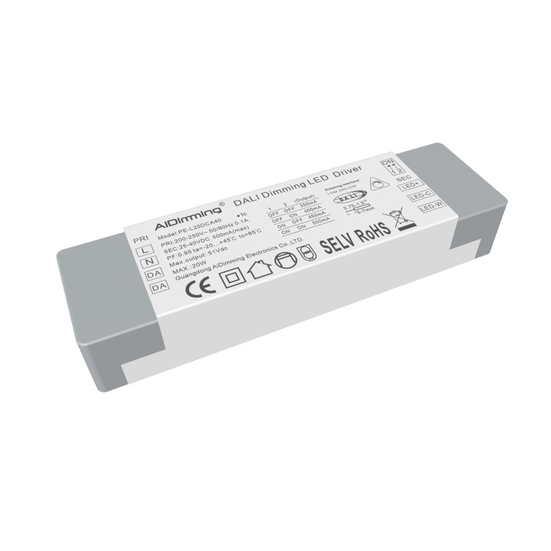 20W 350-500mA DALI-2 DT6 CC Driver PE-L20DA
