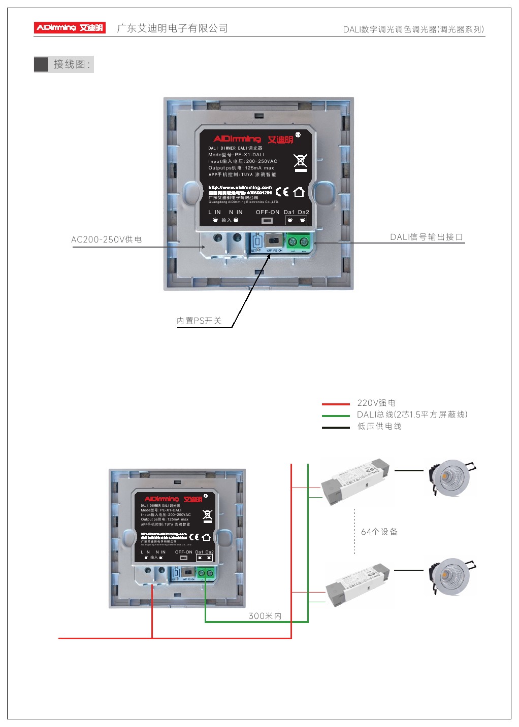 DALI Smart Touch Panel PE-X1-MC